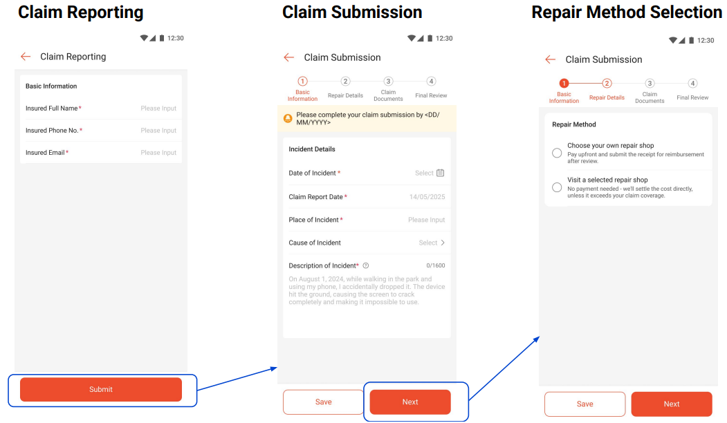 How do I submit a request for Cracked Screen Protection? – Igloo Malaysia